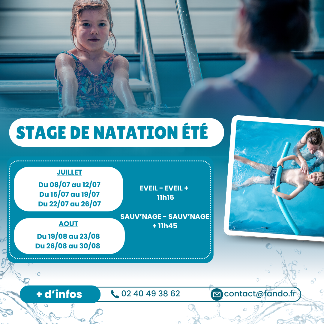 école de natation Nantes Carquefou avec cours sauv'nage